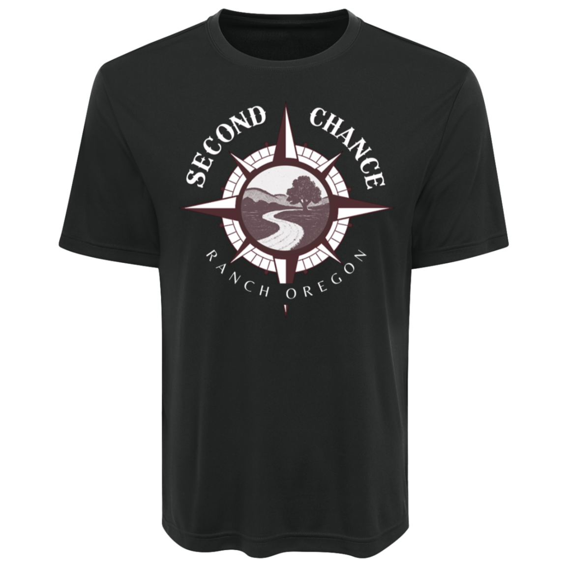 Second Chance Ranch Oregon Men's Full Front Logo Competitor Tee